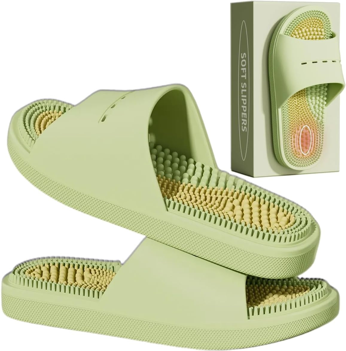 TRAHOO-Acupressure Massage Slippers Acupressure Foot Massager Shoes ...