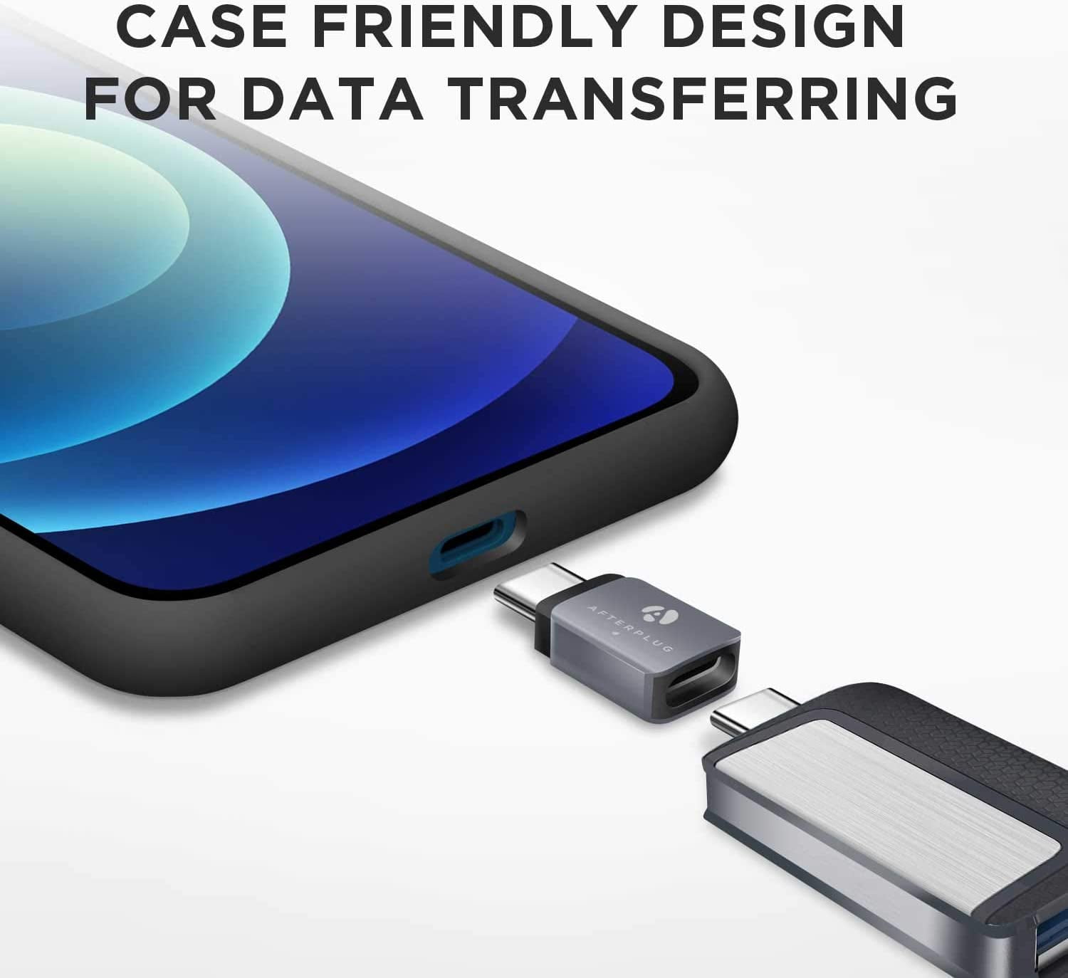 TRAHOO-Afterplug USB C Extension Adapter [2 Pack], USB C Male to USB C ...