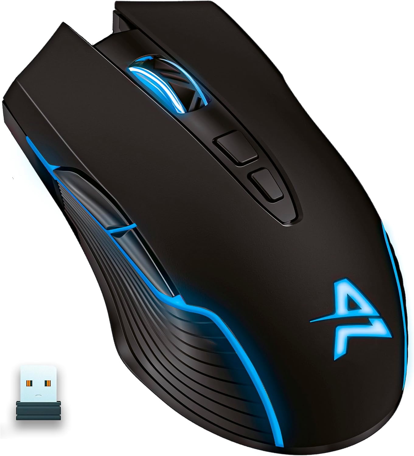 TRAHOO-Aimzone Gaming Mouse with LED, USB Wireless Mouse for Gaming ...