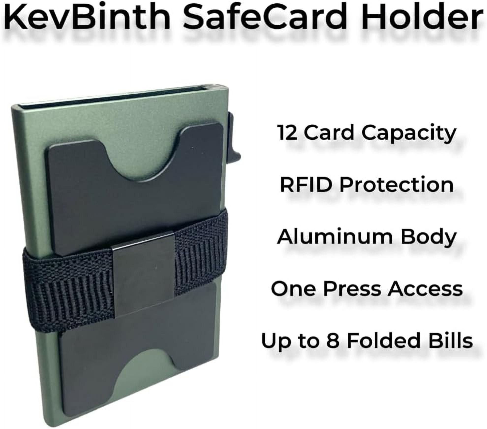 TRAHOO-Aluminum Wallet Cardholder with RFID Blocking Layer | Minimalist ...