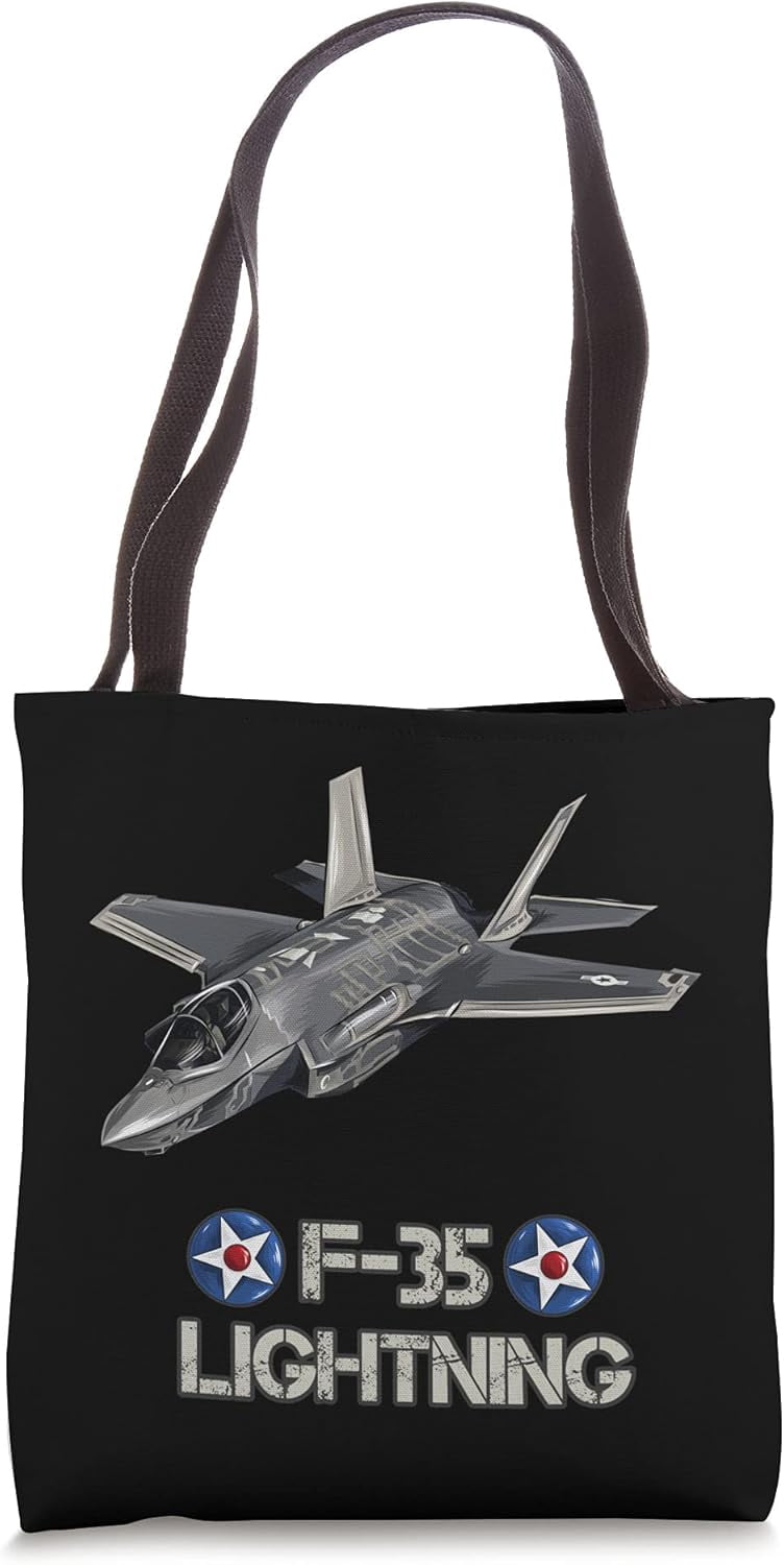 TRAHOO-American Aircraft Stealth Fighter F35 lightning Tote Bag ...