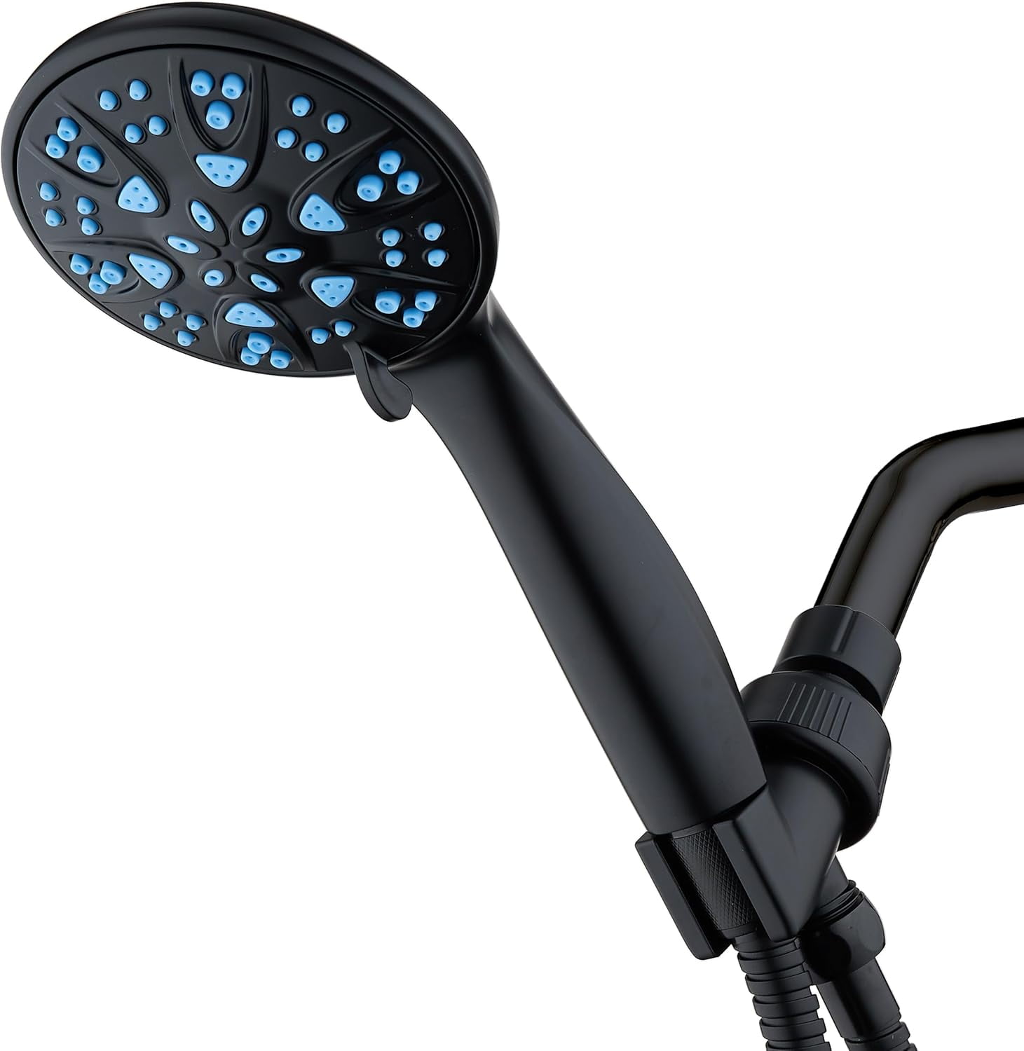 TRAHOO-Antimicrobial/Anti-Clog High-Pressure 6-Setting Hand with with ...