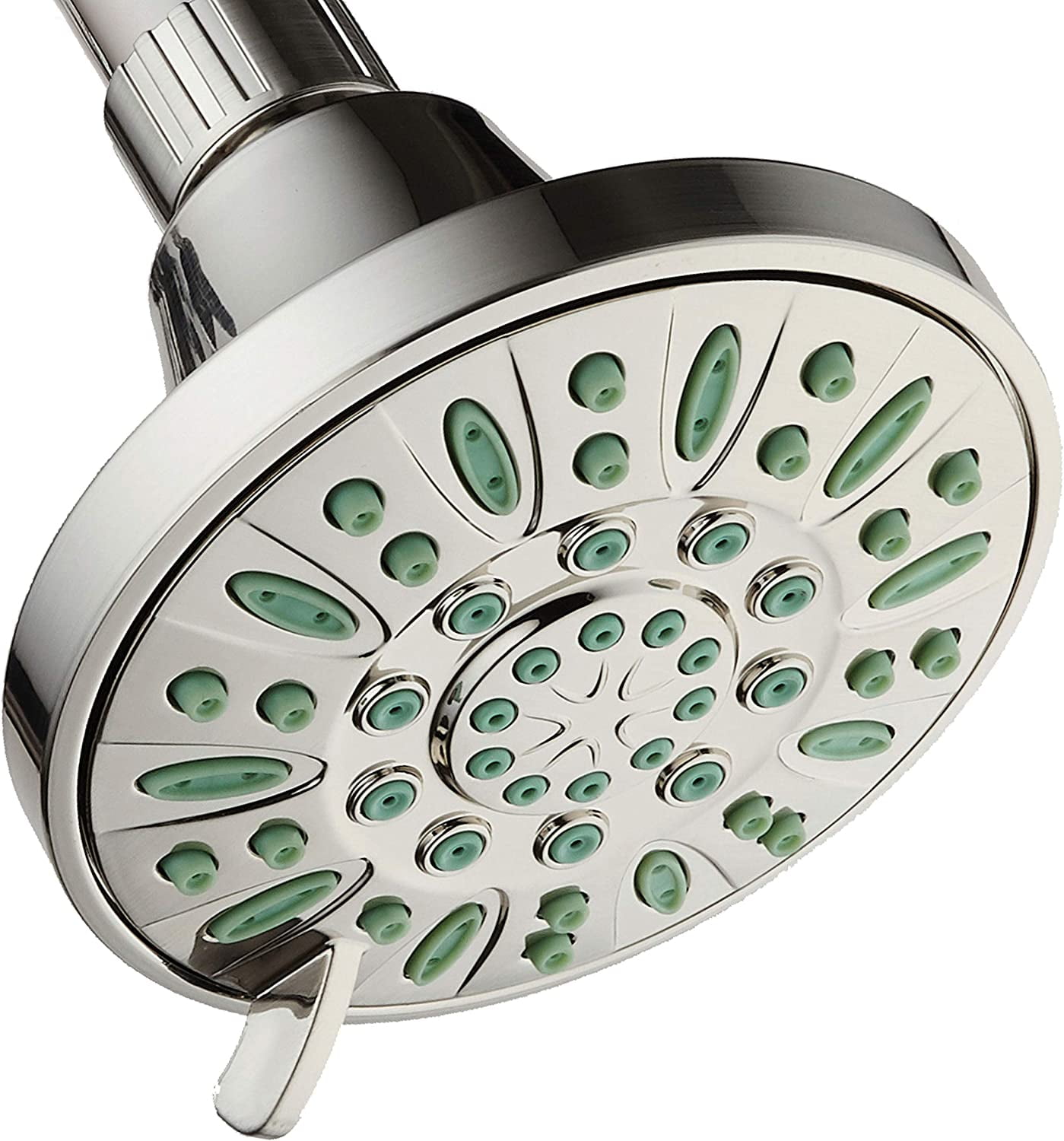 TRAHOO-Antimicrobial/Anti-Clog High-Pressure 6-setting Shower Head ...