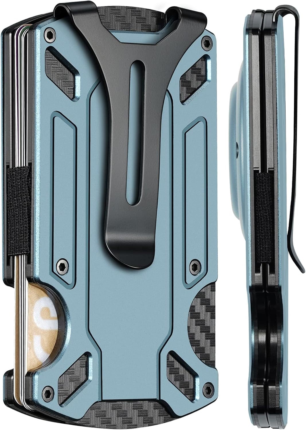 TRAHOO-Apple Airtag Wallet Men: Wallet with Airtag Holder, Air Tag ...