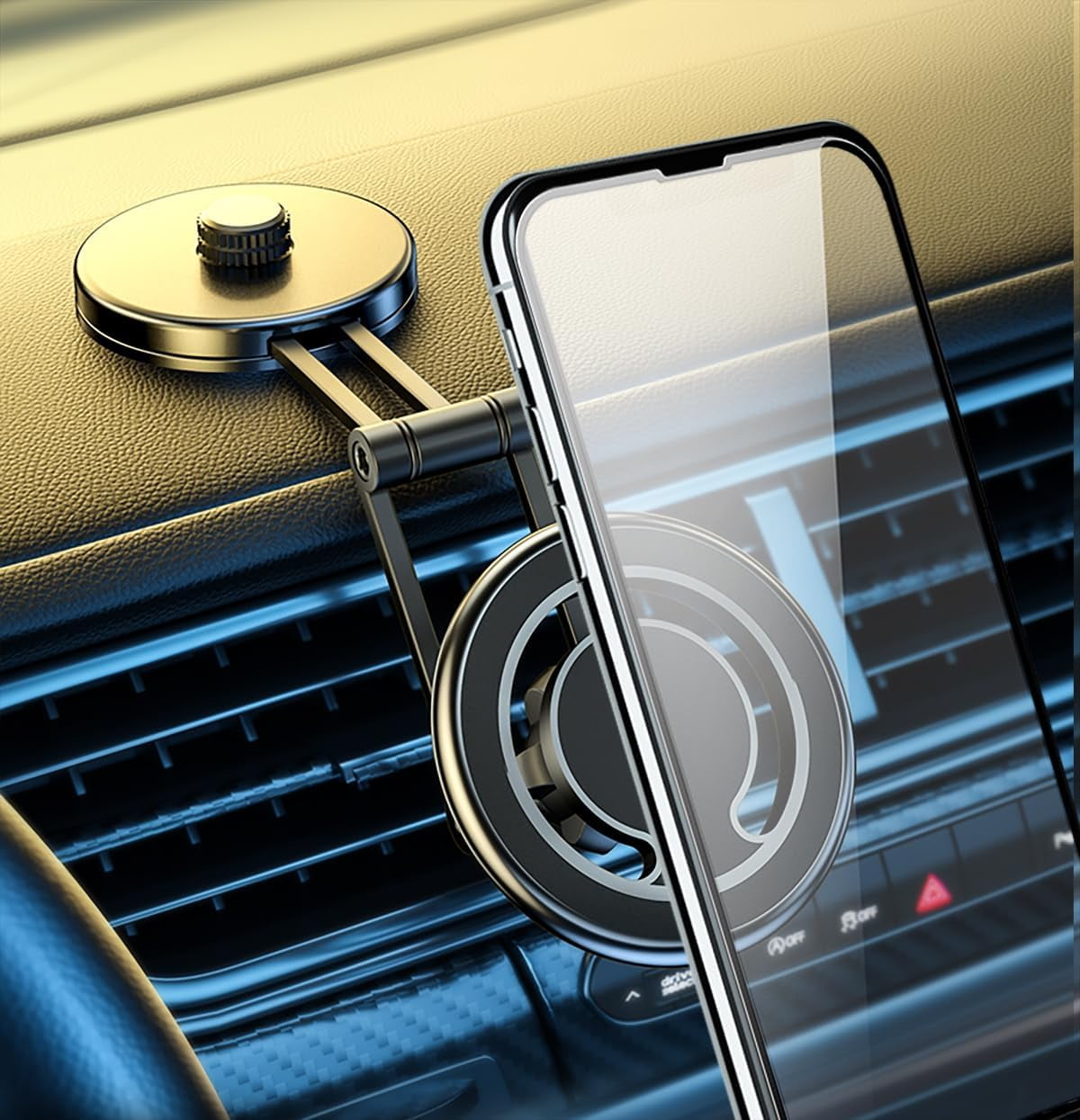 TRAHOO-® Arsho Adjustable Dash Car Phone Holder Mount, Compatible with ...