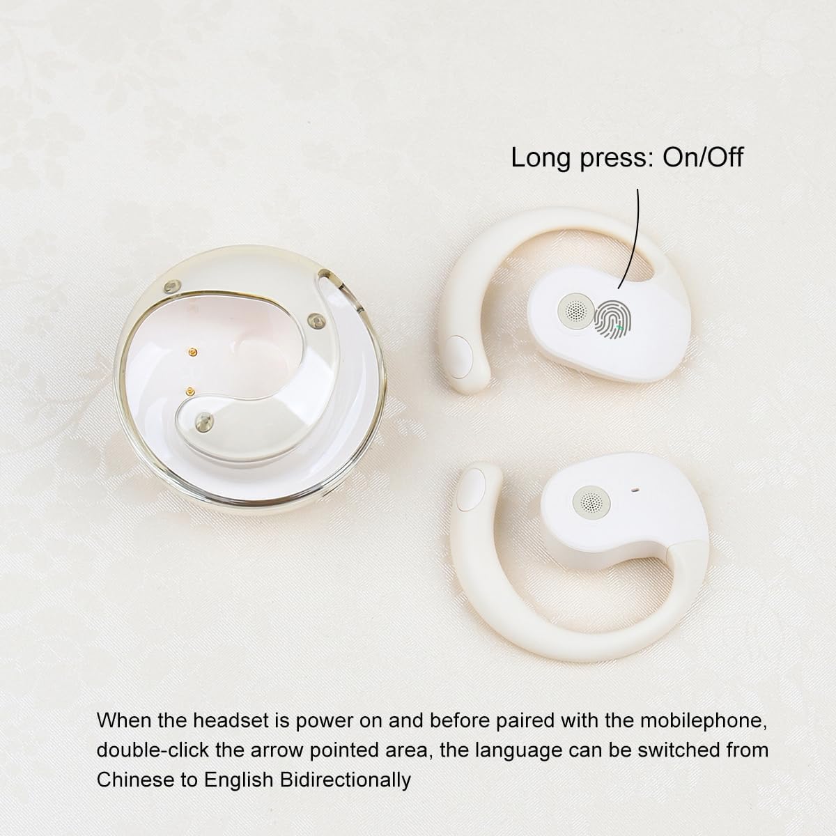 TRAHOO-Ball Shape Earhook TWS Gaming On Ear Earbuds Wireless Earphones ...