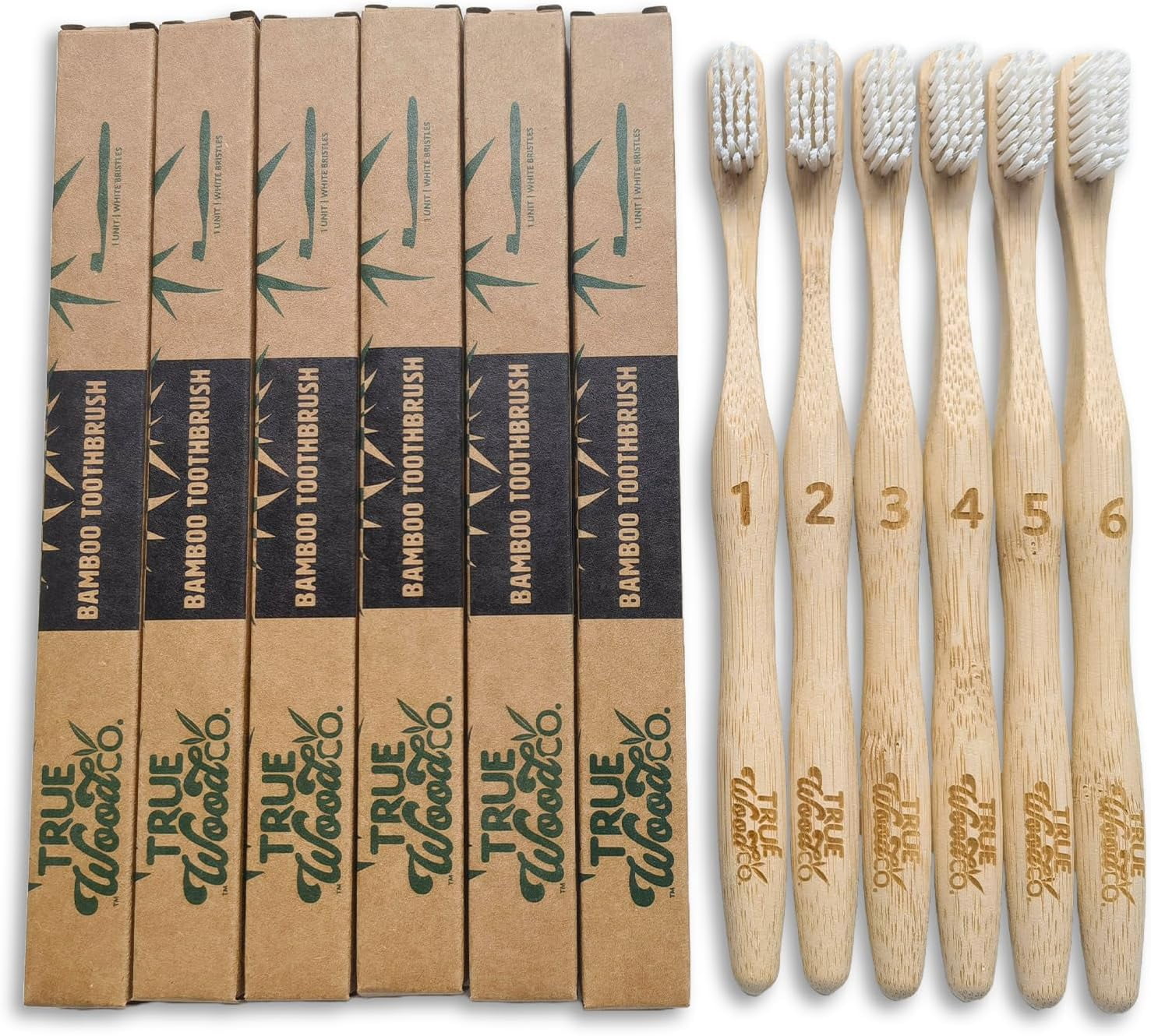TRAHOO-Bamboo Toothbrushes, BPA-Free Bristles, Eco-Friendly ...