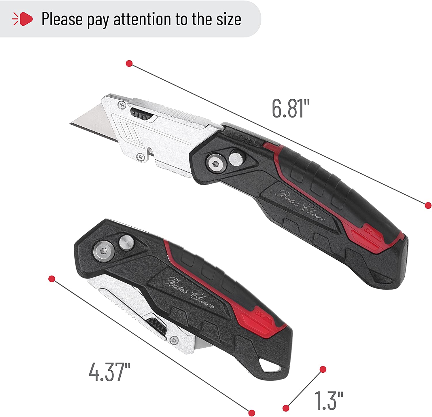 TRAHOO-Bates- Box Cutter, Utility Knife, Box Cutter Knife, Folding Box ...