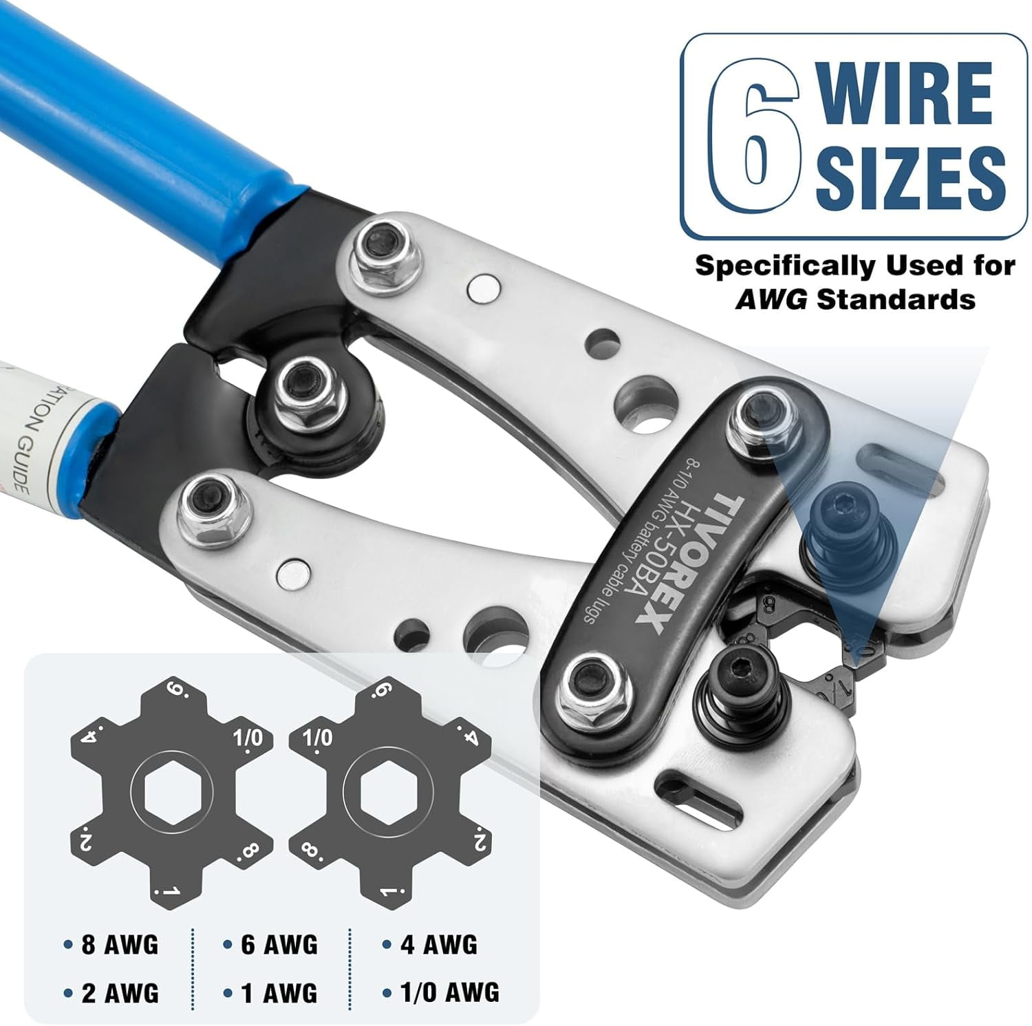 TRAHOO-Battery Cable Wire Lug Crimping Tool for AWG 8-1/0 Heavy Duty ... TRAHOO-Battery Cable Wire Lug Crimping Tool for AWG 8-1/0 Heavy Duty ...