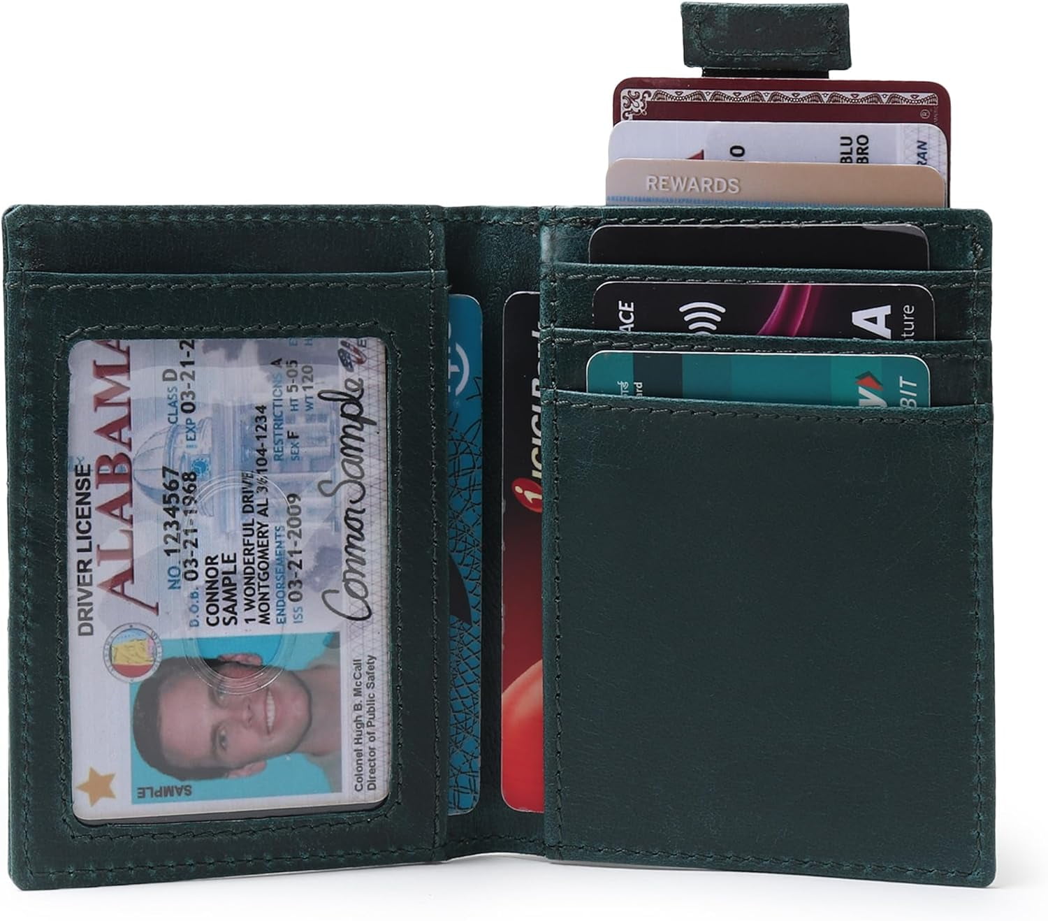 TRAHOO-Bbelleco Genuine Leather Slim Wallet | RFID Blocking Skinny ...