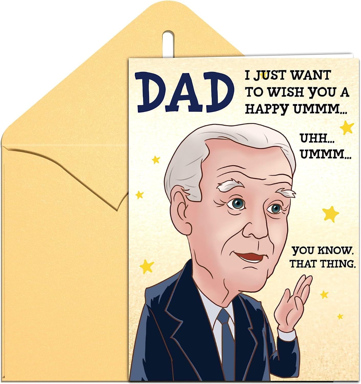TRAHOO-Biden Fathers Day Card - Dad I Just Want You Card, Happy Fathers ...