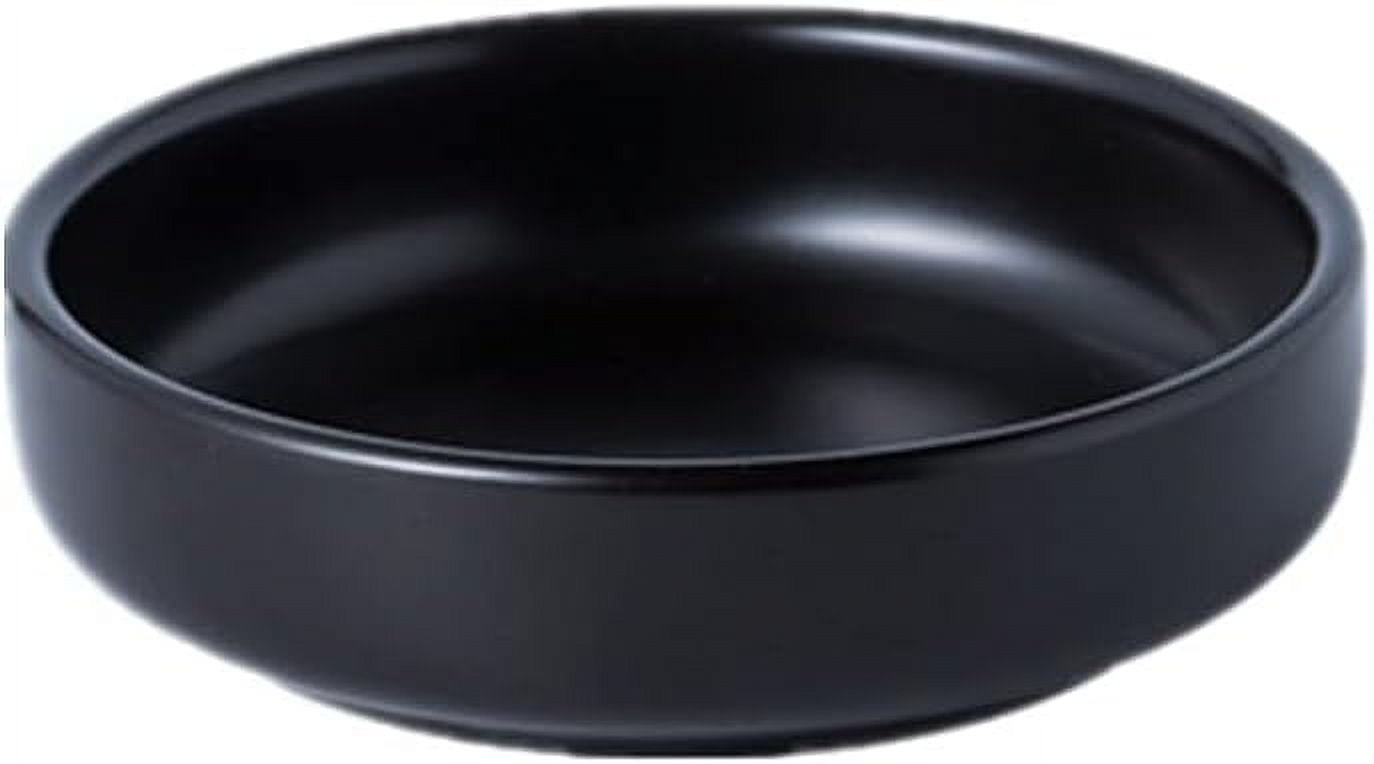 TRAHOO-Black Paper Clips Holder Ceramic Paperclips Dispenser Round ...