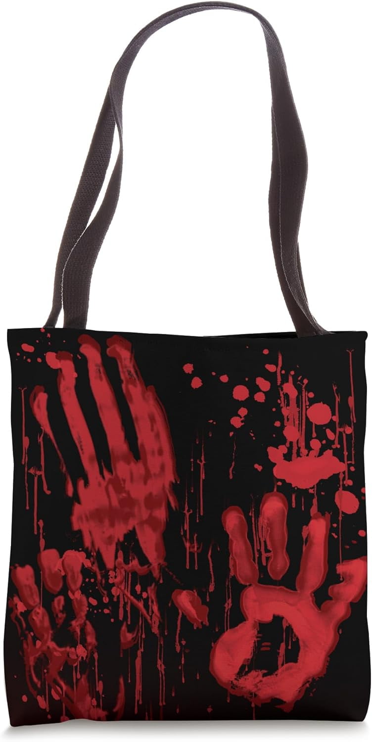 TRAHOO-Bloody Blood Splatter Zombie Hands Handprints Tote Bag - Walmart.com