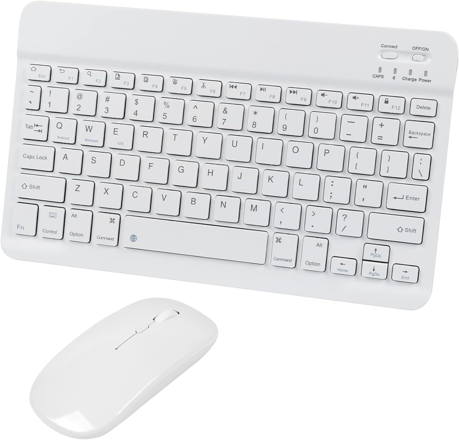 Trahoo Bluetooth Wireless Keyboard And Mouse Combo Ultra Slim Ergonomic