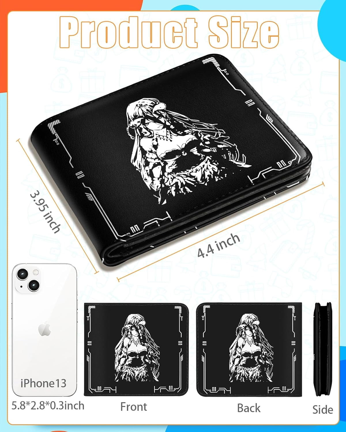 TRAHOO-Boys Wallet Cute Leather Bifold Wallet for Men Women Cartoon ...