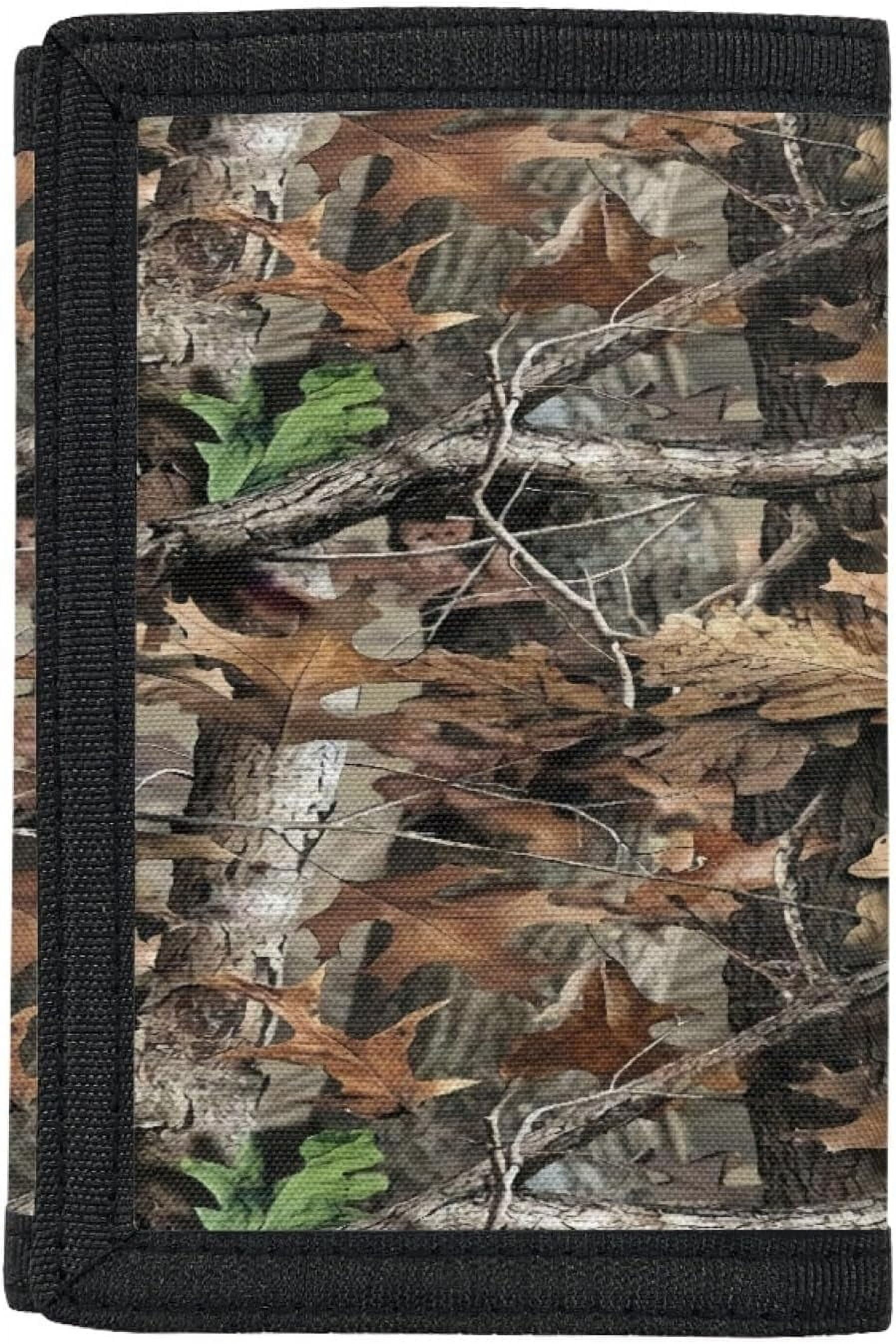 TRAHOO-Brown Hunting Camo Print Kids Wallet for Boys Girls Branch ...