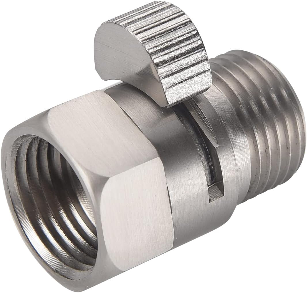 TRAHOO-Brushed Nickel Water Flow Control Valve, Shower Head Flow ...