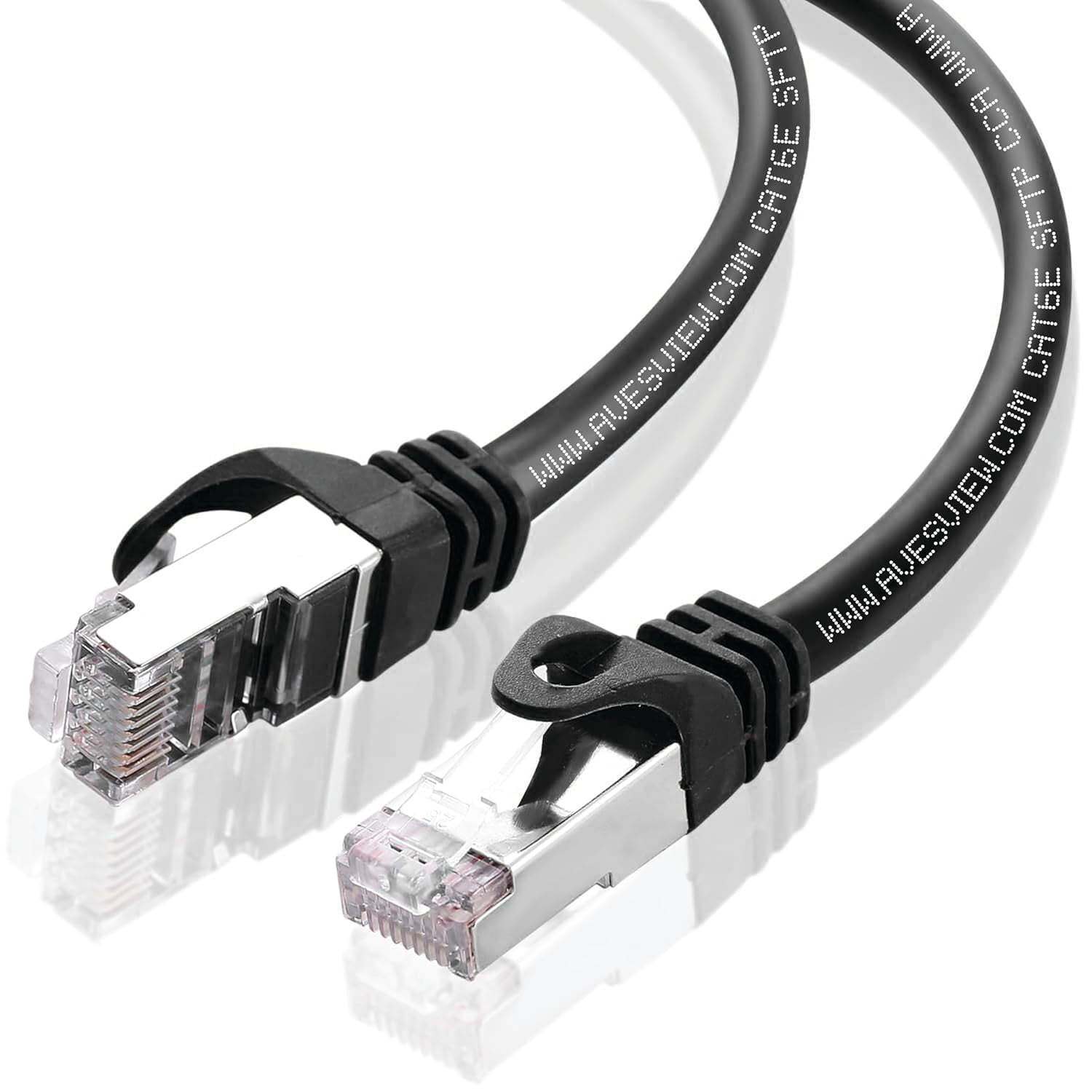 TRAHOO-CAT 6 Shielded 50 ft Ethernet Cable, Indoor High-Speed (SFTP ...