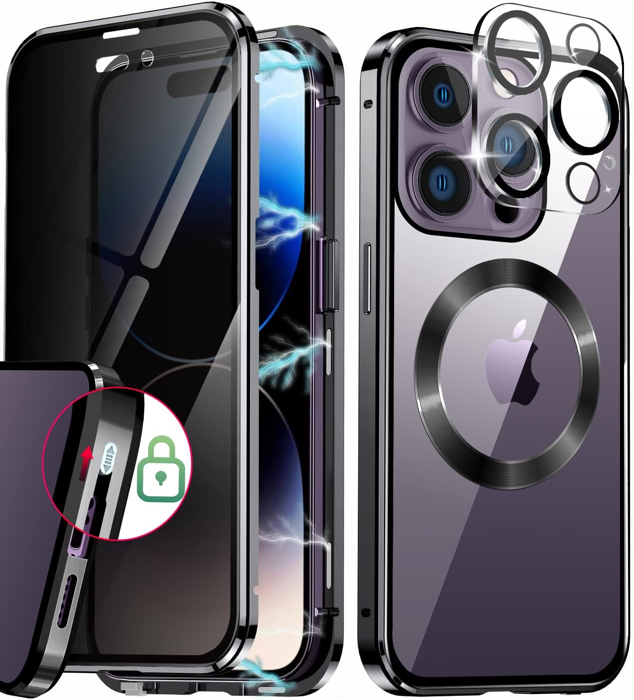 TRAHOO-[CD Loop+Safety Lock] Magnetic Case for iPhone 12 Pro Max ...