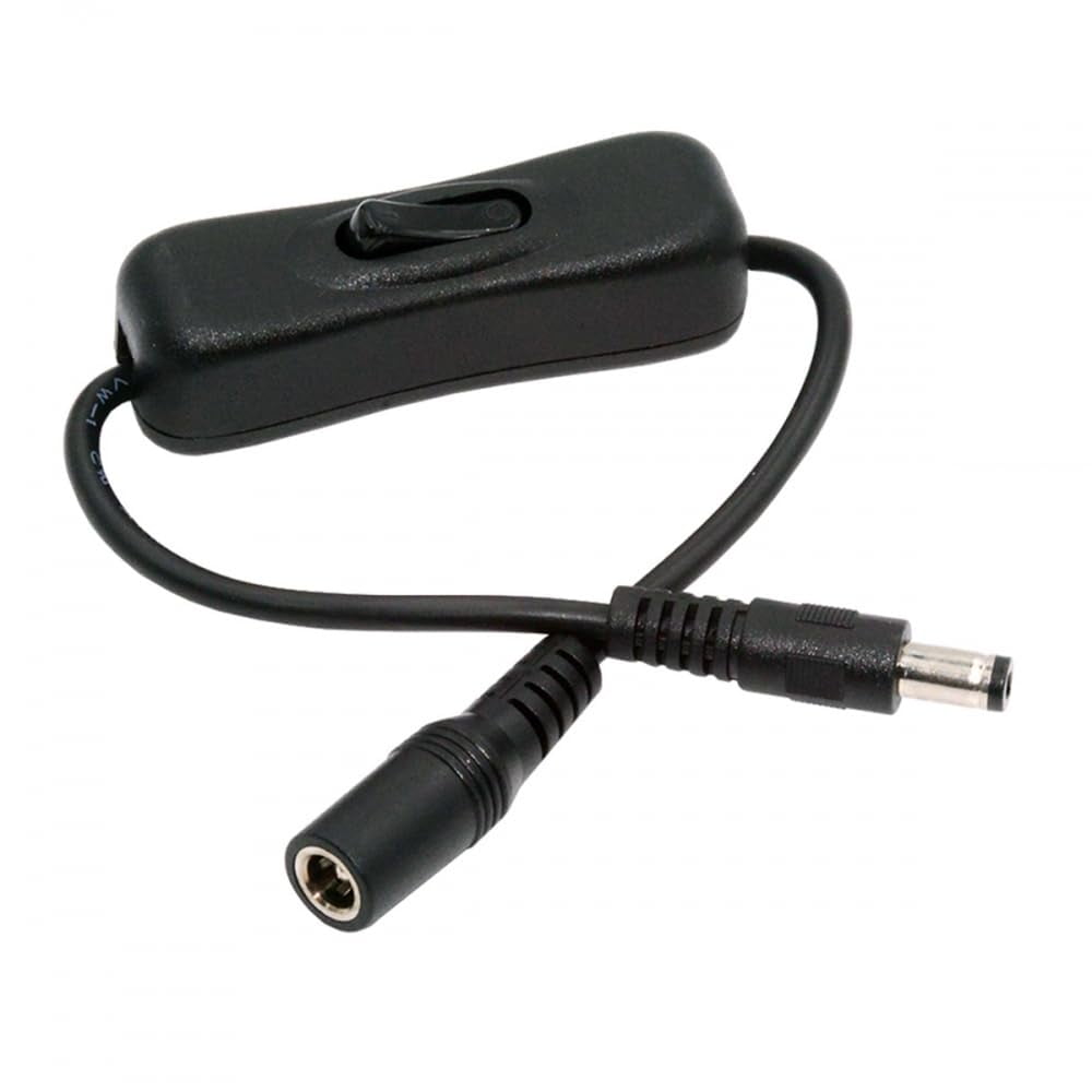 TRAHOO-Cable DC Cable with On Off Power Switch Button DC 5.5x2.1mm Male ...