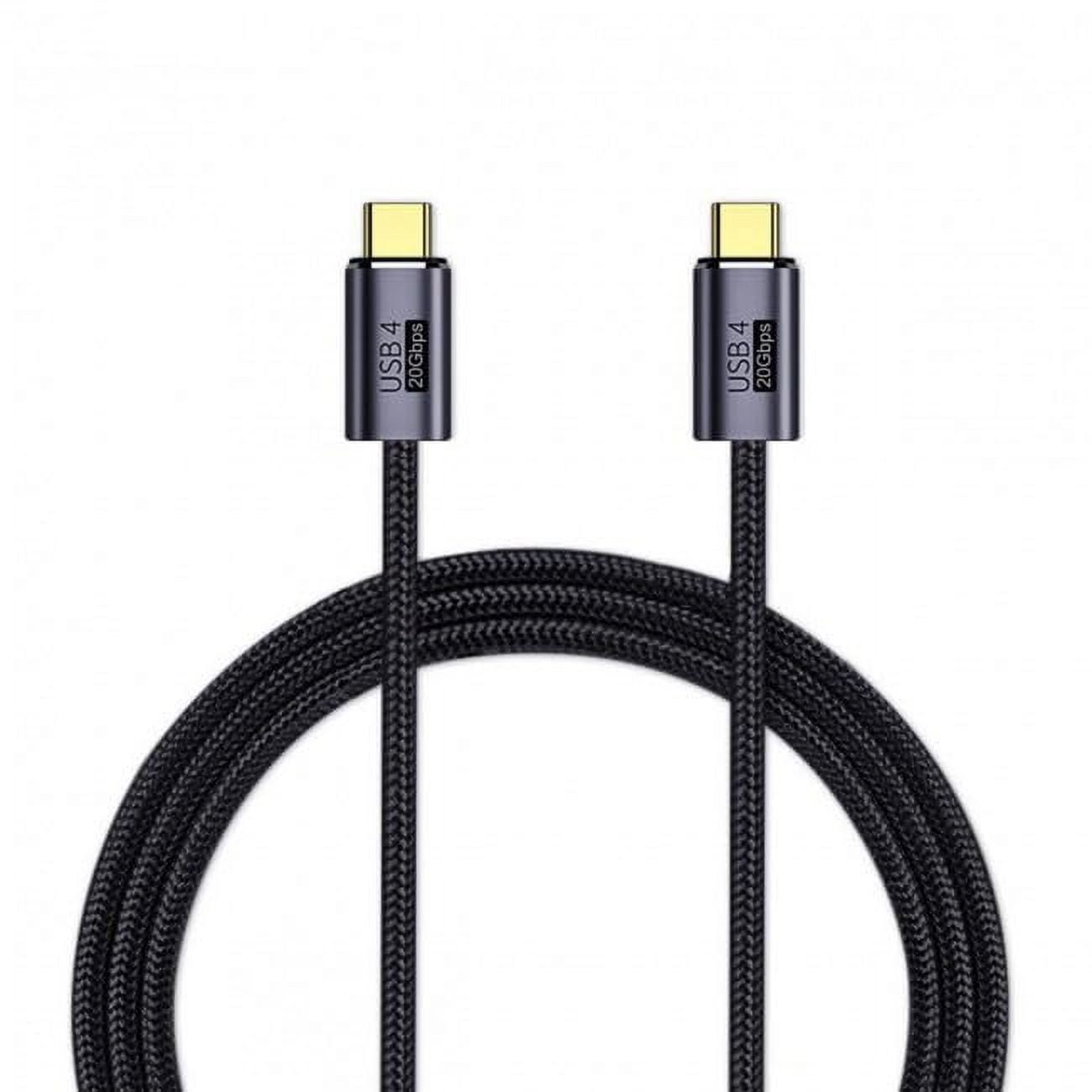 TRAHOO-Cable USB4 USB-C 100W Type-C Male to Male Cable 20V 5A GEN2 ...