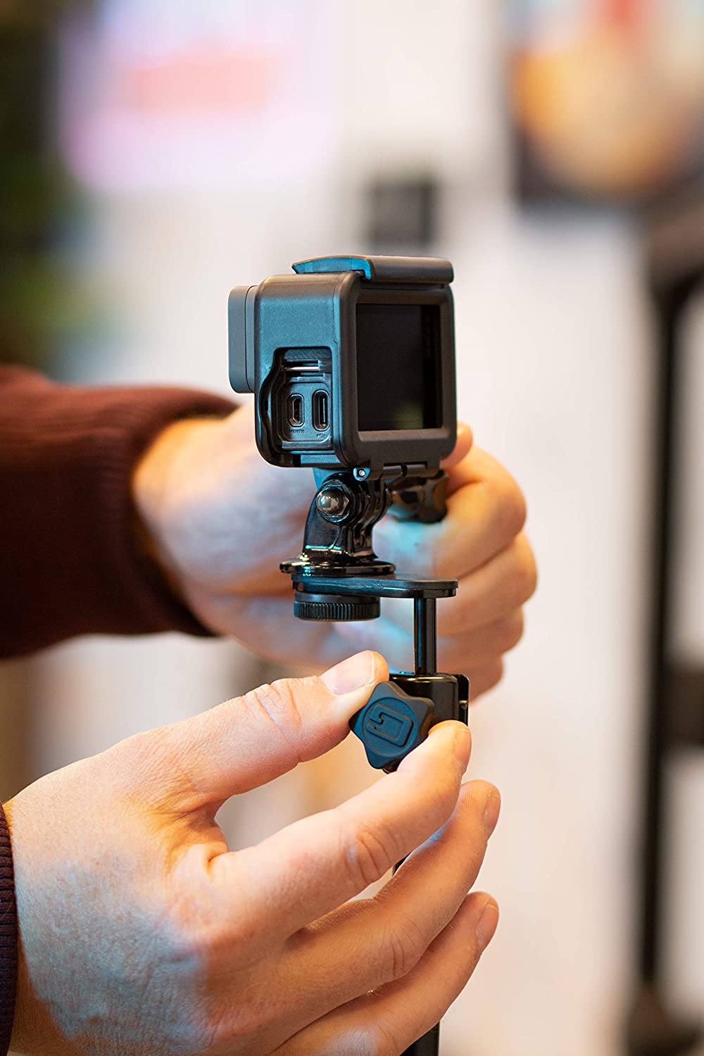 TRAHOO-Camera Mount Mic Stand Adapter with Ball-and-Socket Head (GFW ...