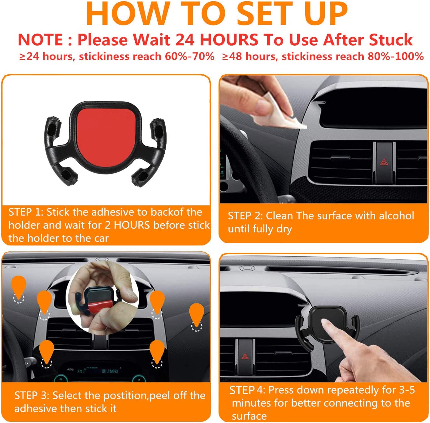 TRAHOO-Car Socket Mount for Cellphone Car Phone Pop Holder Stand for ...