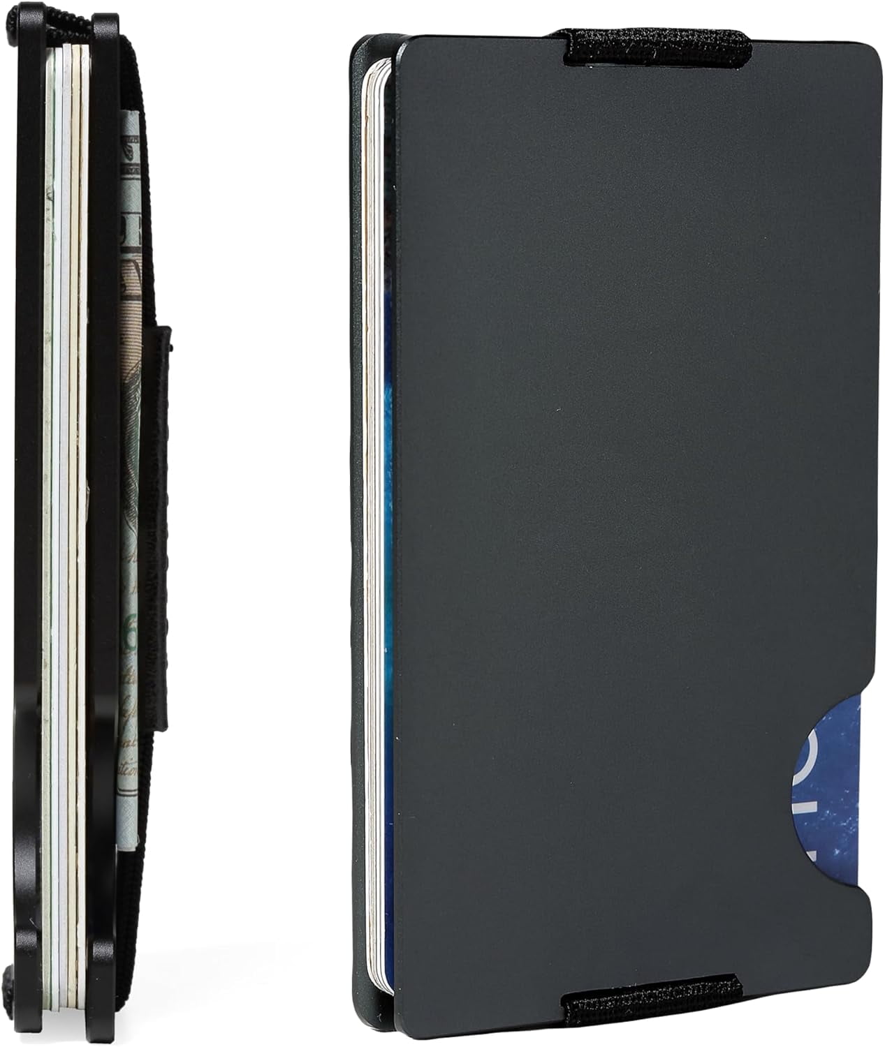 TRAHOO-Carbon Fiber Minimalist Wallet for Men Credit Card Holder Money ...