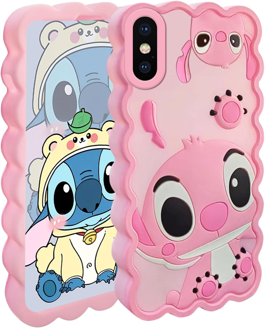 TRAHOO-Cases Fit for iPhone X/XS Case, Stich Cute 3D Cartoon Unique ...