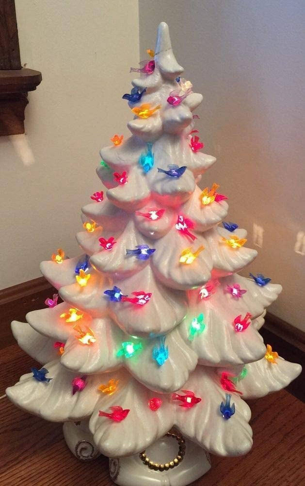 TRAHOO-® Ceramic Tree Replacement Lights, Bird Dove Light Ornaments ...