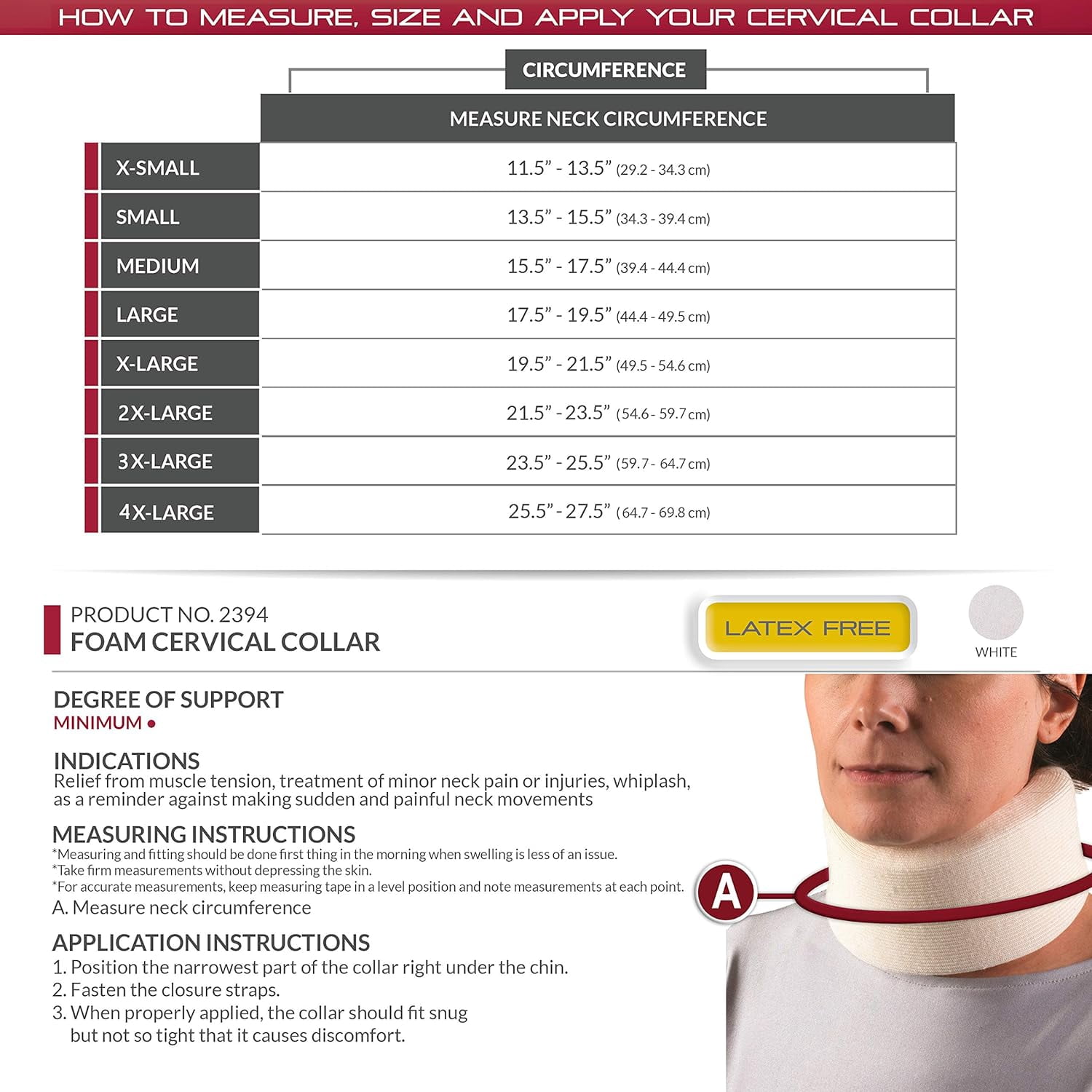TRAHOO-Cervical Collar, Soft Contour Foam, Neck Support Brace, Black ...