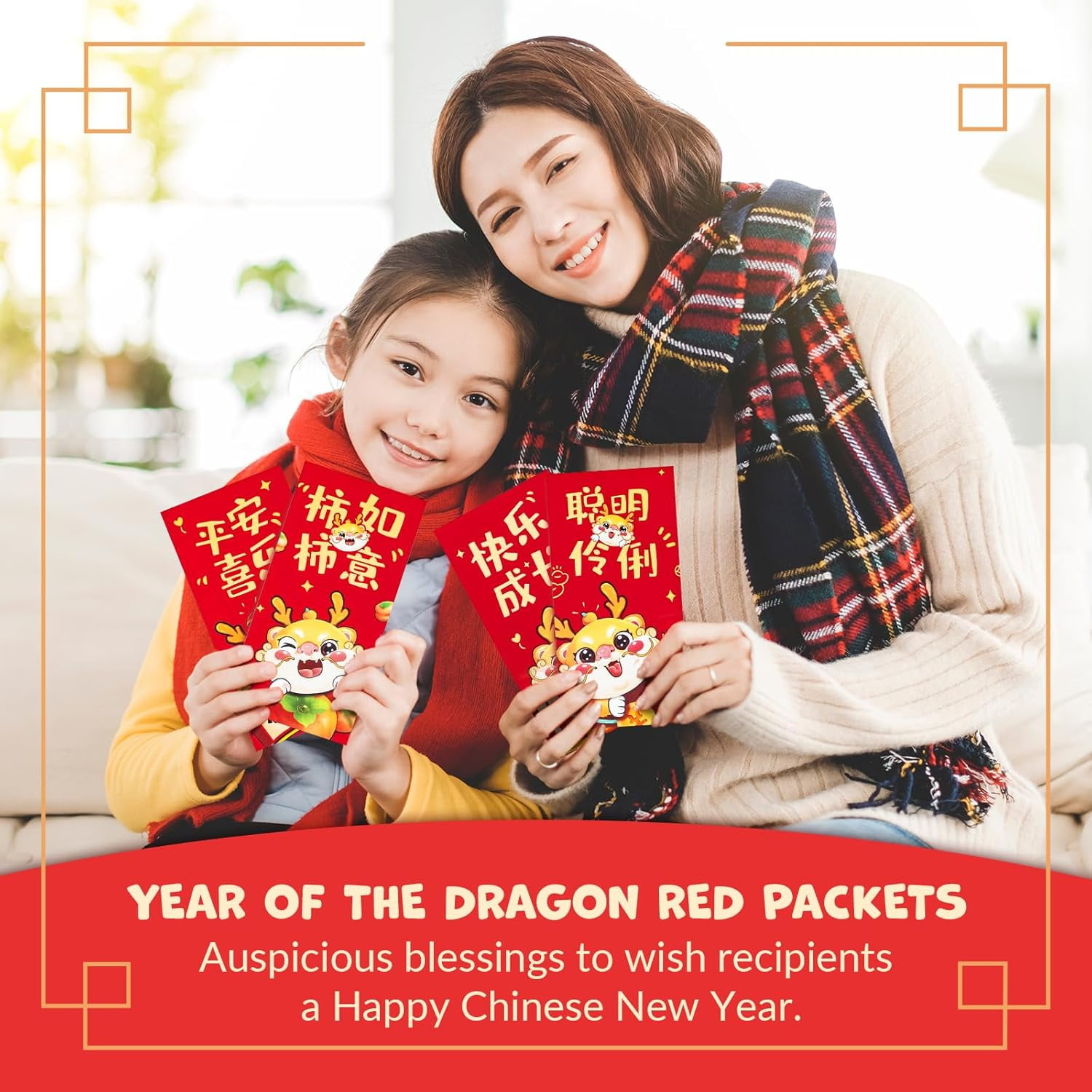 TRAHOO-Chinese New Year Red Envelopes, 30-Count Chinese Red Packets ...