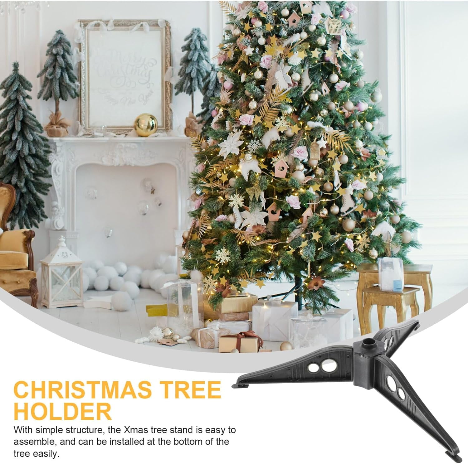 TRAHOO-Christmas Tree Stand Small Tree Fixator Christmas Tree Holder ...