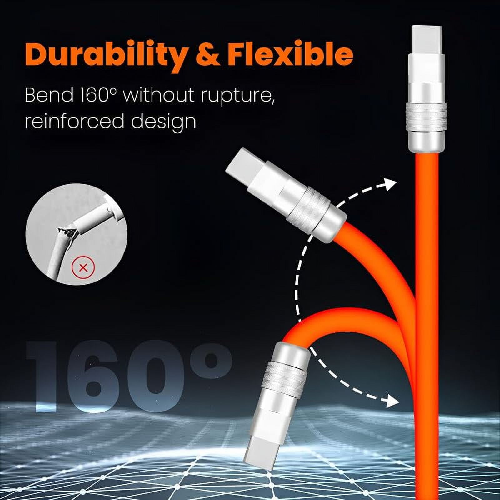 TRAHOO-Chubby 3.0 Extra Long Fast Charging Cable Durable USB Type-C ...