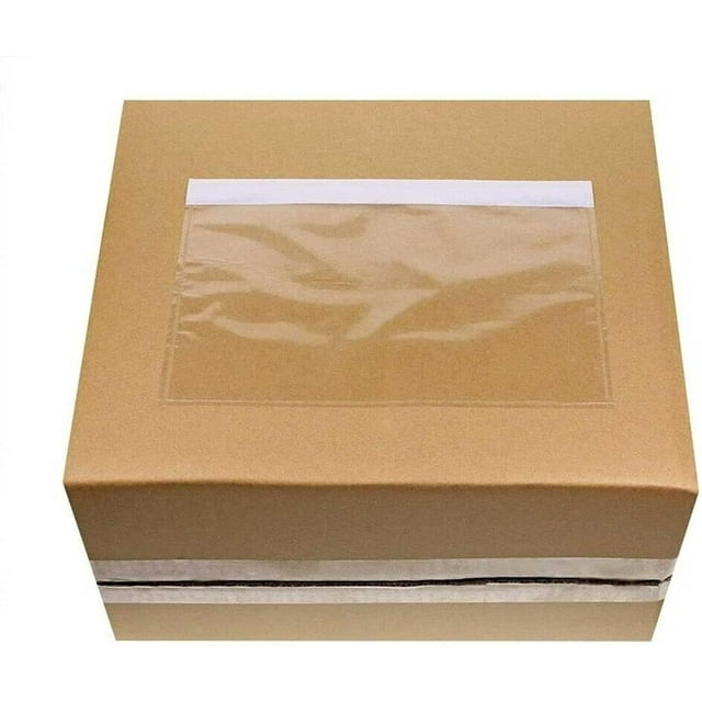 TRAHOO-Clear 7.5'' x 5.5'' Packing List Envelopes, Adhesive Shipping ...