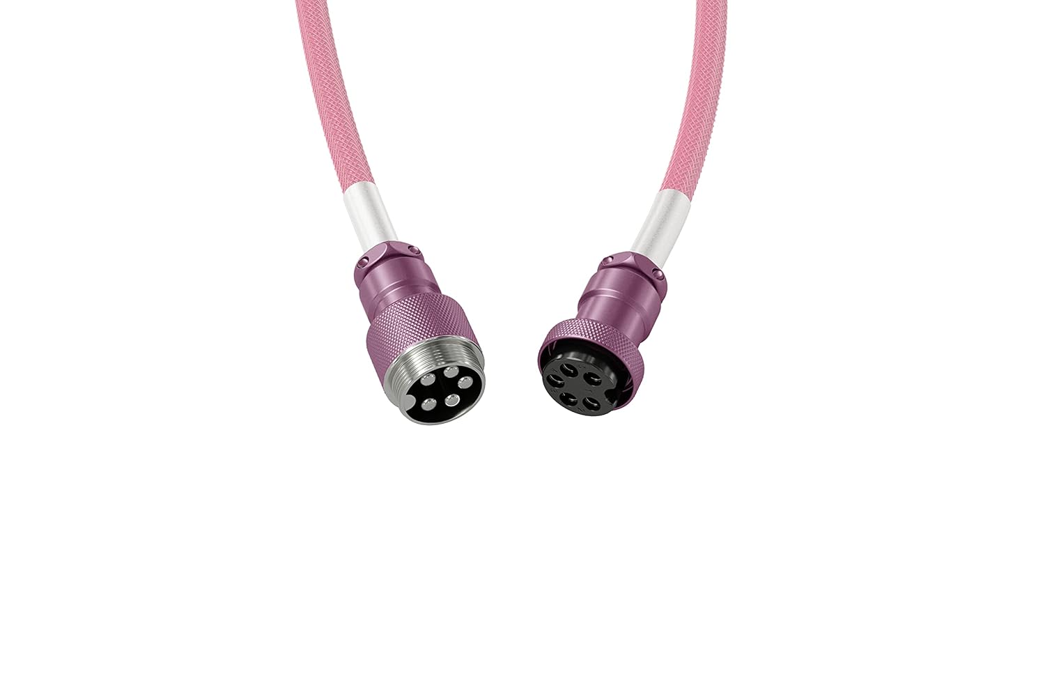 TRAHOO-Coiled Keyboard Cable – Coiled USB C Cable Artisan Braided ...