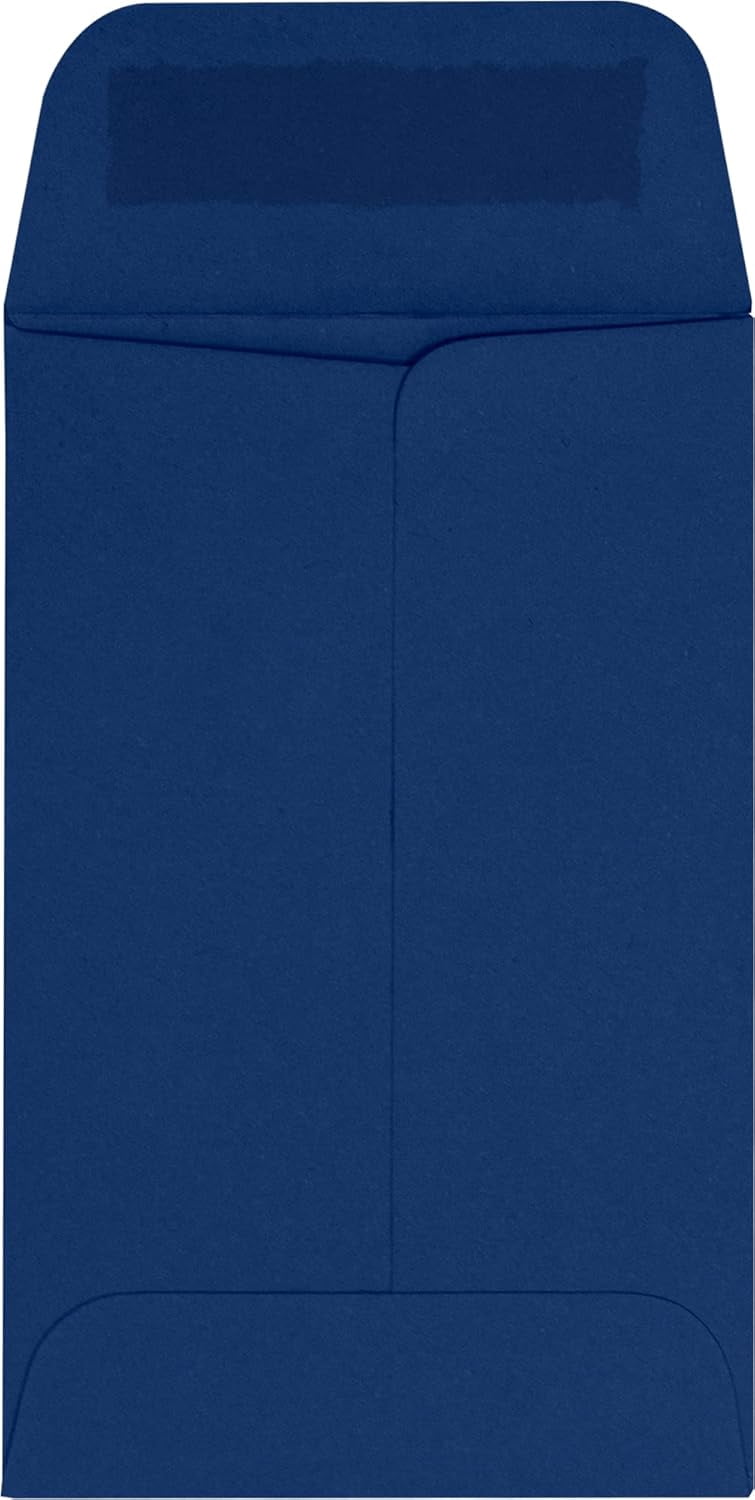 TRAHOO-Coin Envelopes | 2 1/4" x 3 1/2" | Navy Blue | 80lb. Text | 250 ...