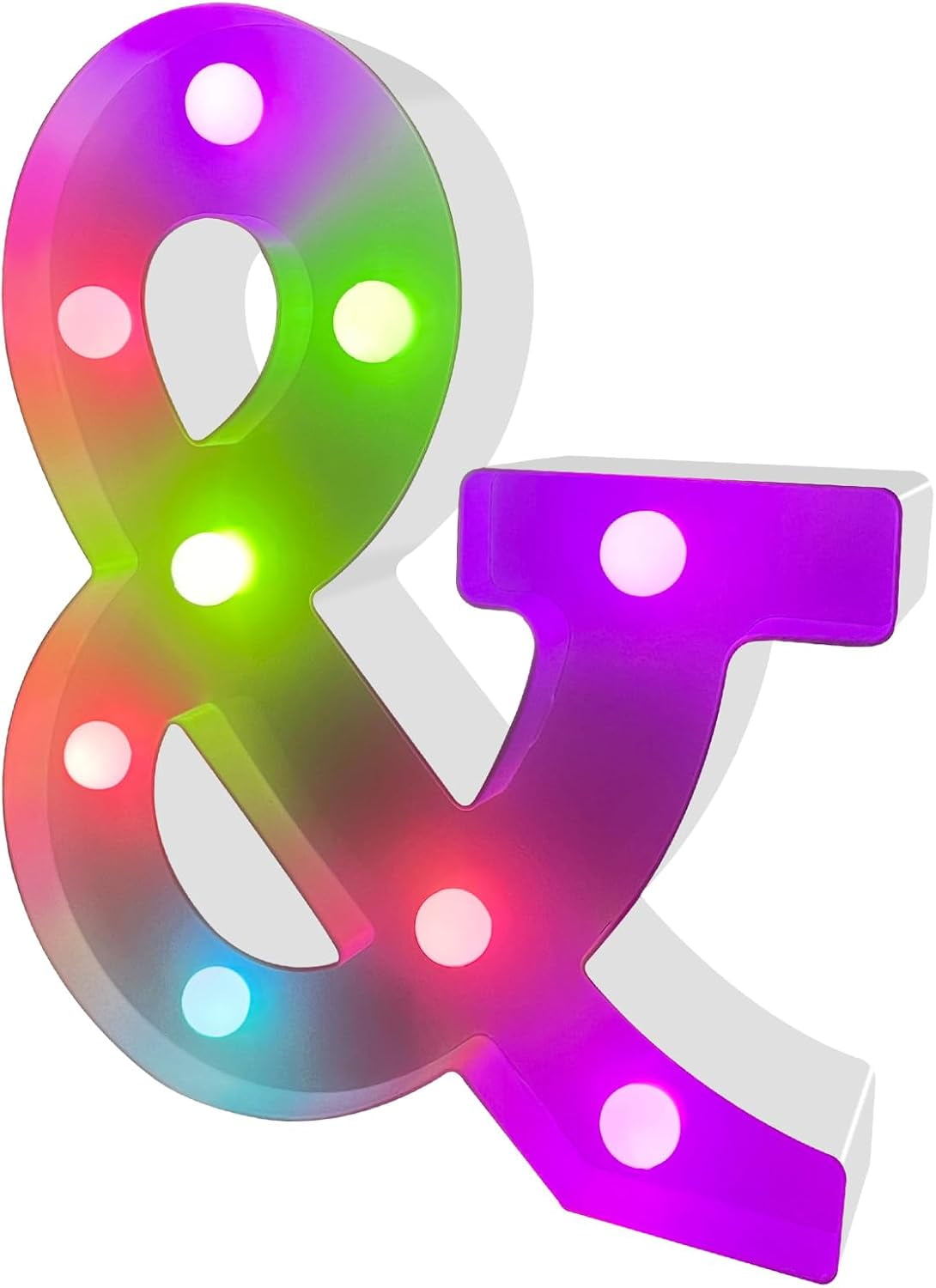 TRAHOO-Colorful Light Up Letters Marquee Letter Lights, LED Letters ...