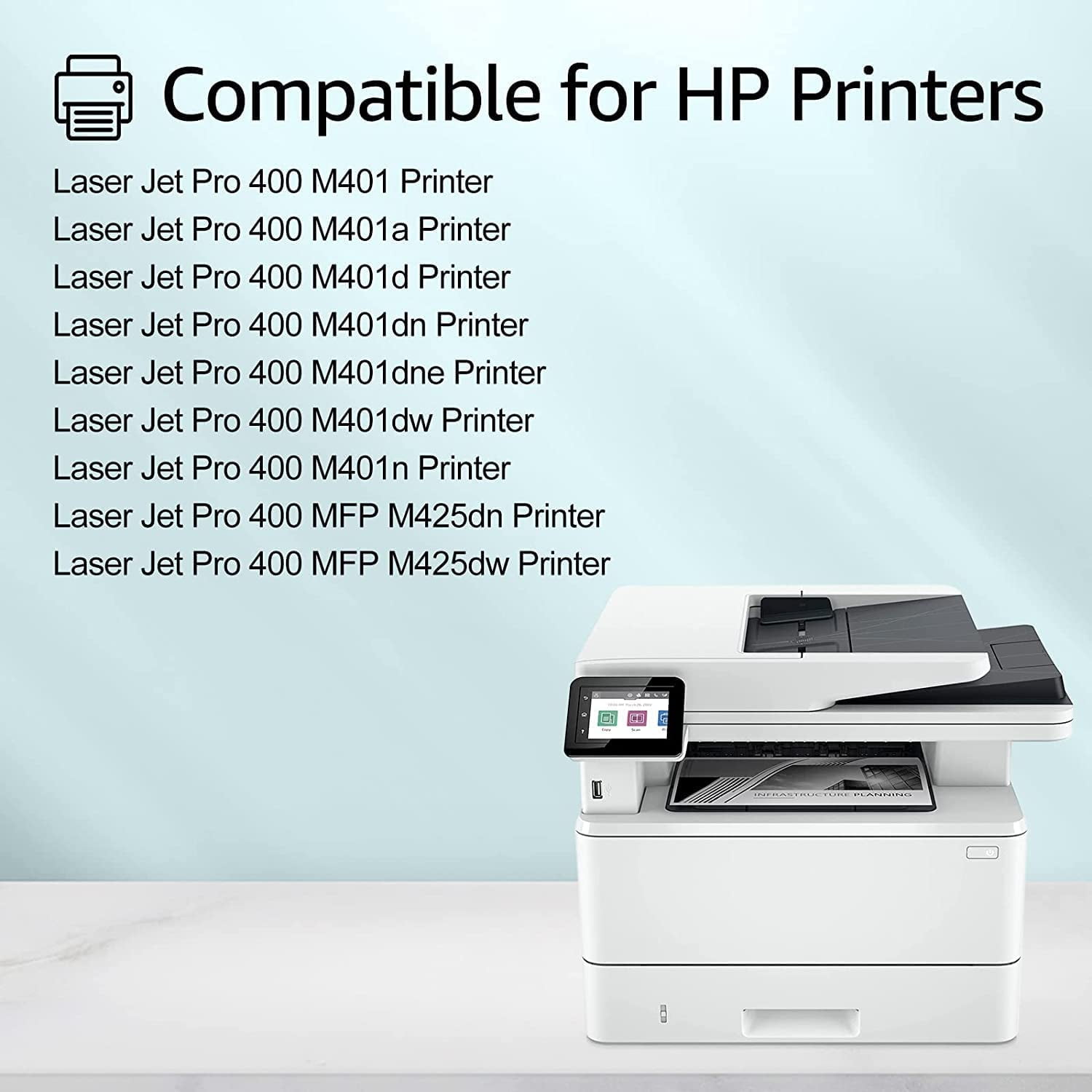 TRAHOO-Compatible Toner Cartridge Replacement for HP 80A CF280A Work ...