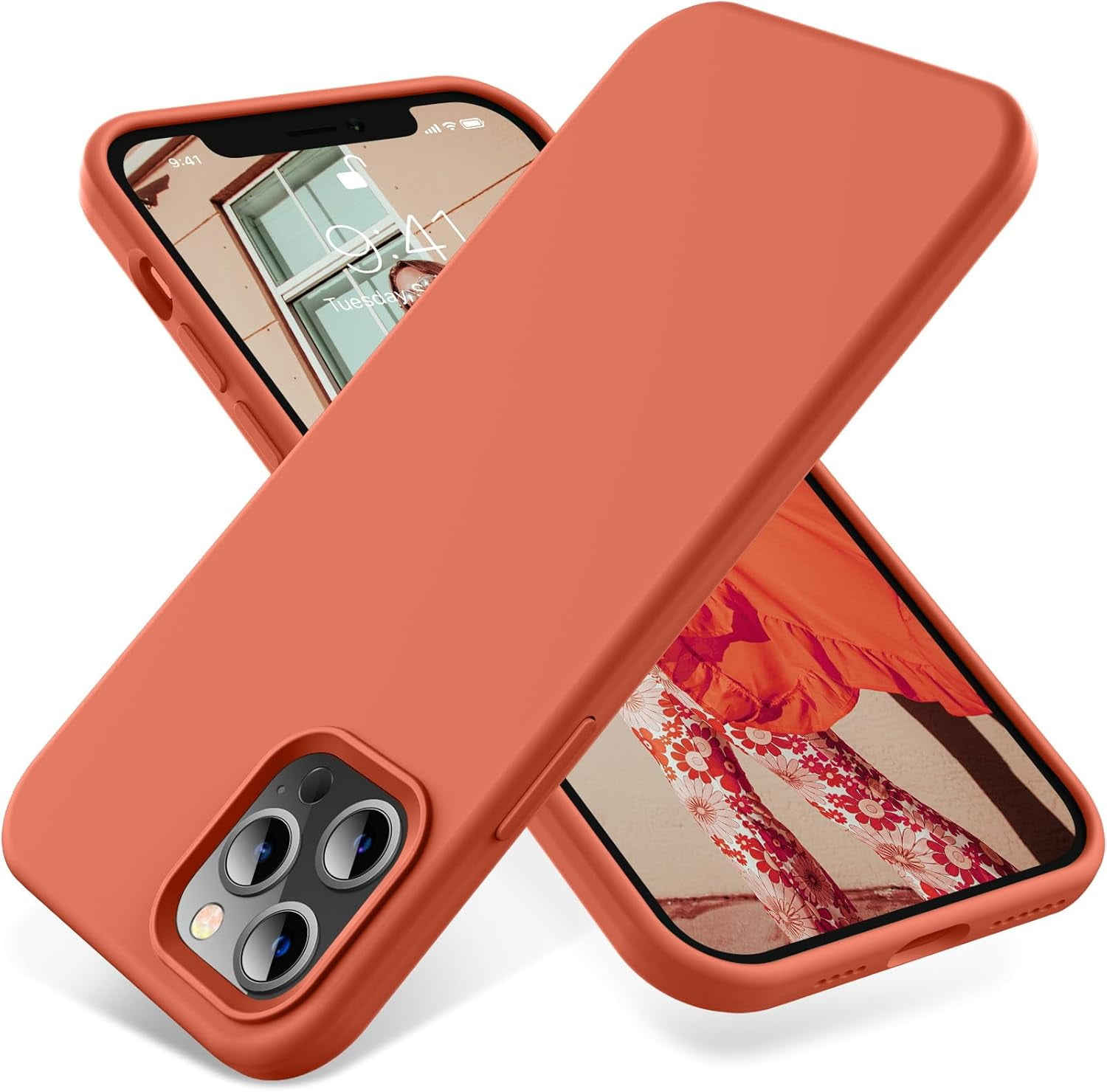 TRAHOO-Compatible with iPhone 12 Pro Max Case 6.7 inch(2020),[Silky and ...