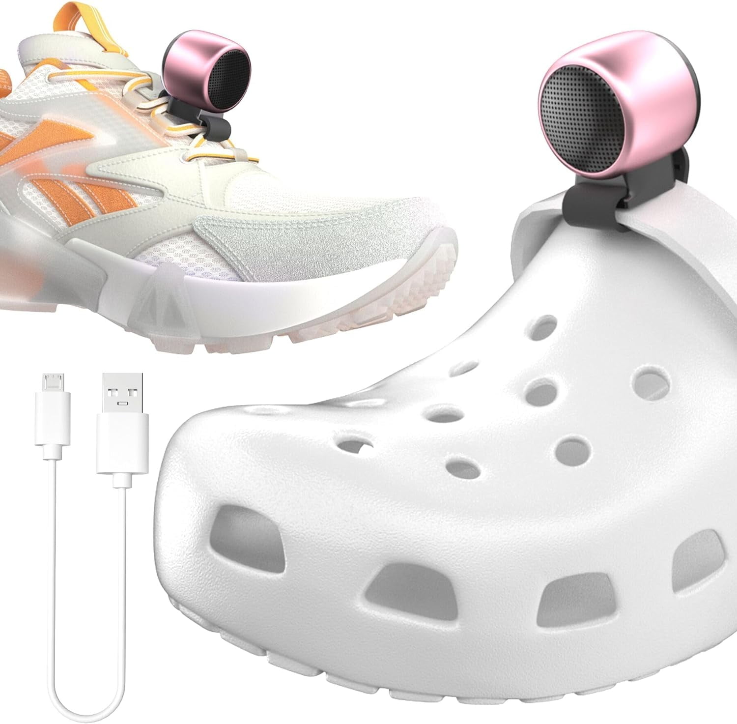 TRAHOO-Croc Speaker, Mini Speaker for Crocs Charms, 3W Wireless Small ...