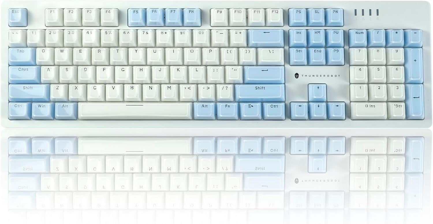 TRAHOO-Crystal Keycaps,Ice Crystal KeycapABS Jelly Key caps Set for 61 ...