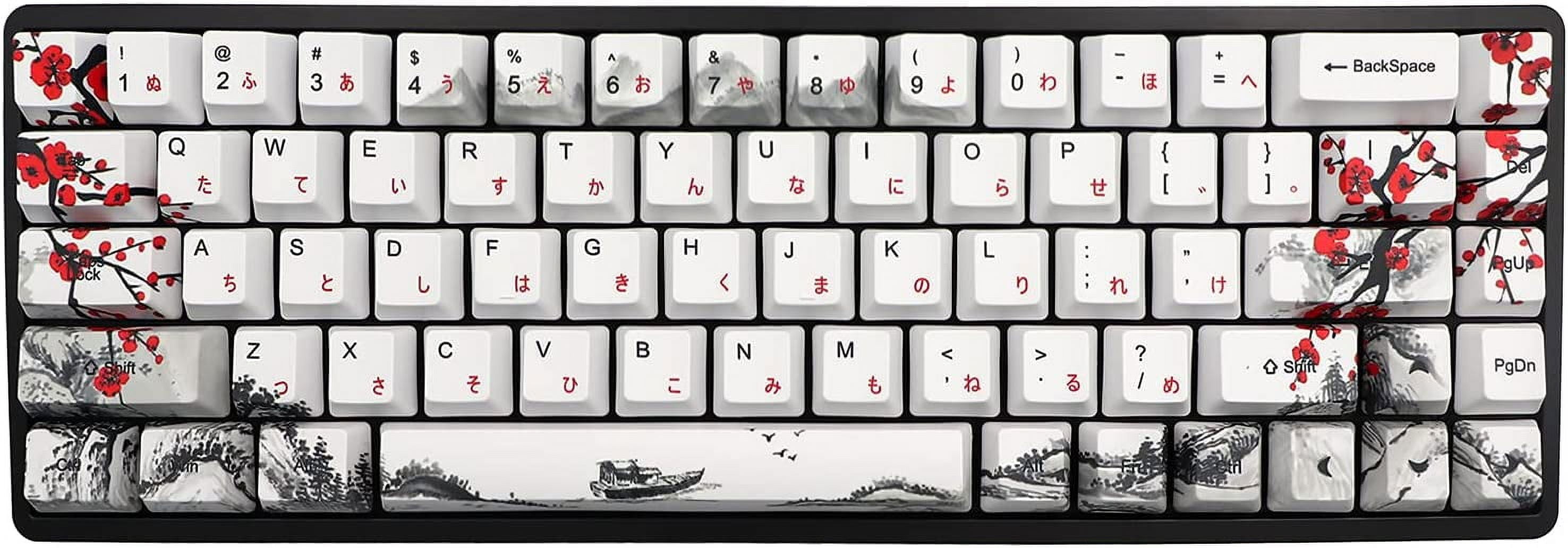 TRAHOO-Custom Keycap-Keycaps 65 Percent Suitable for GK68/RK68 ...