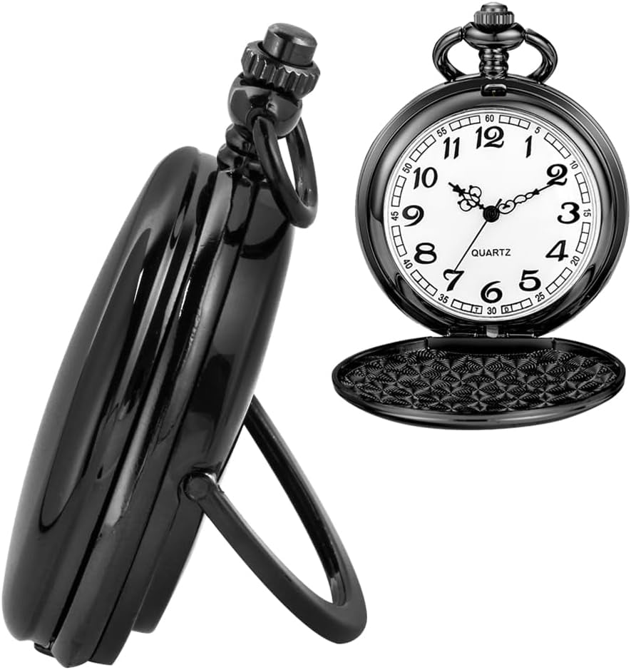 TRAHOO-Customizable Smooth Pocket Watch,Personalized Pocket Watch ...