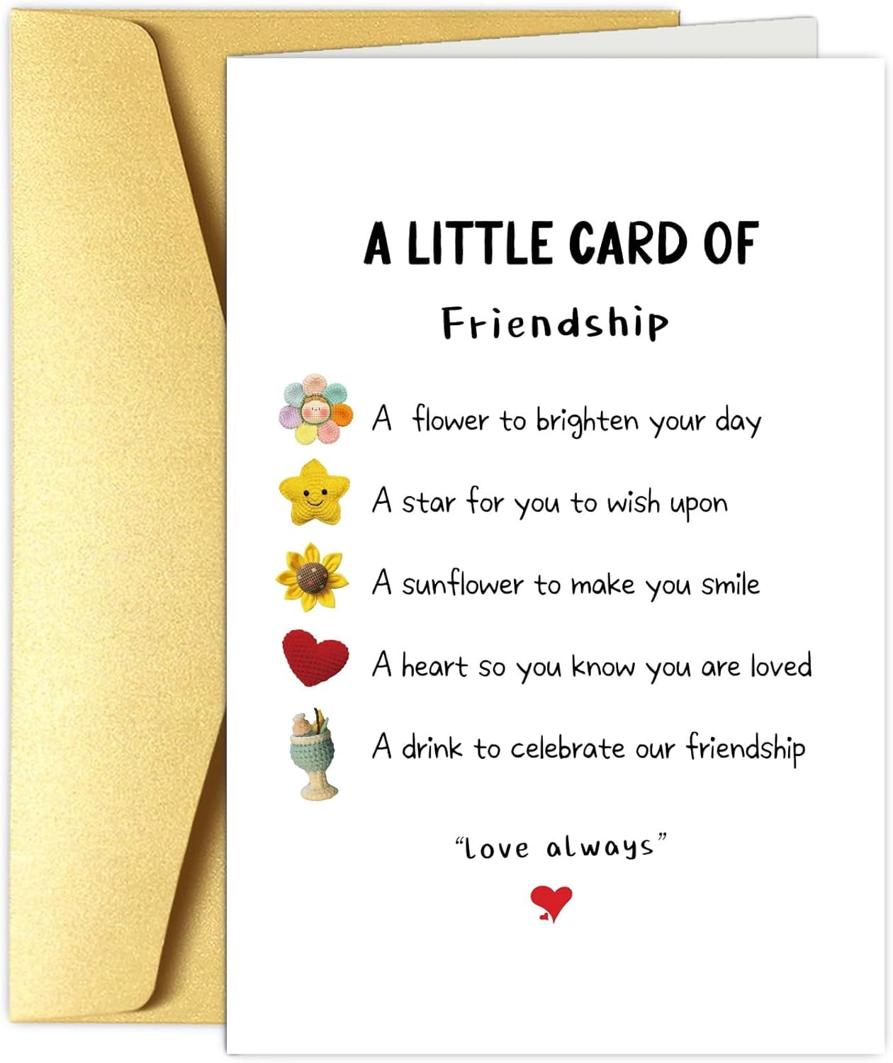 TRAHOO-Cute Friendship Card for Her Him, Funny Best Friend Birthday ...
