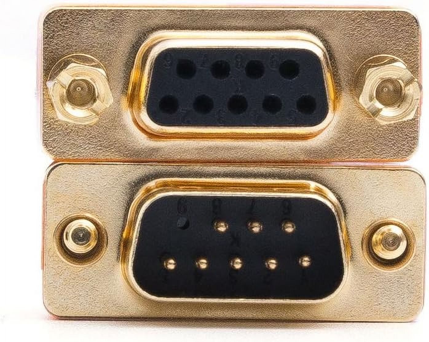 TRAHOO-DB9 Null Modem Adapter Male to Female Slimline Data Transfer ...