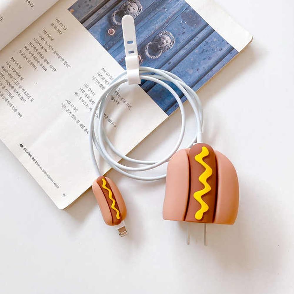 TRAHOO-DIY Animal Cartoon Cable Protector 18W 20W USB Charger Saver ...