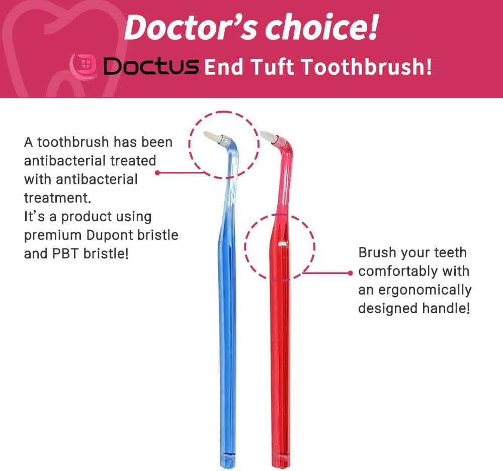TRAHOO-DOCTUS End Tuft Toothbrush Triangle Type - Walmart.com