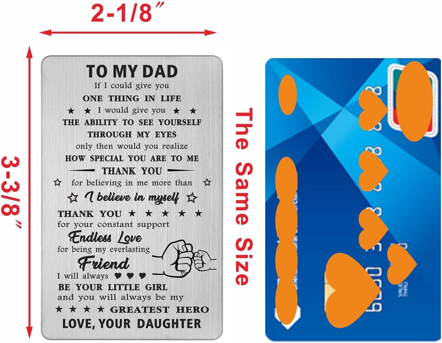 TRAHOO-Dad Birthday Card Gifts - Thank You Dad Gifts from Daughter ...