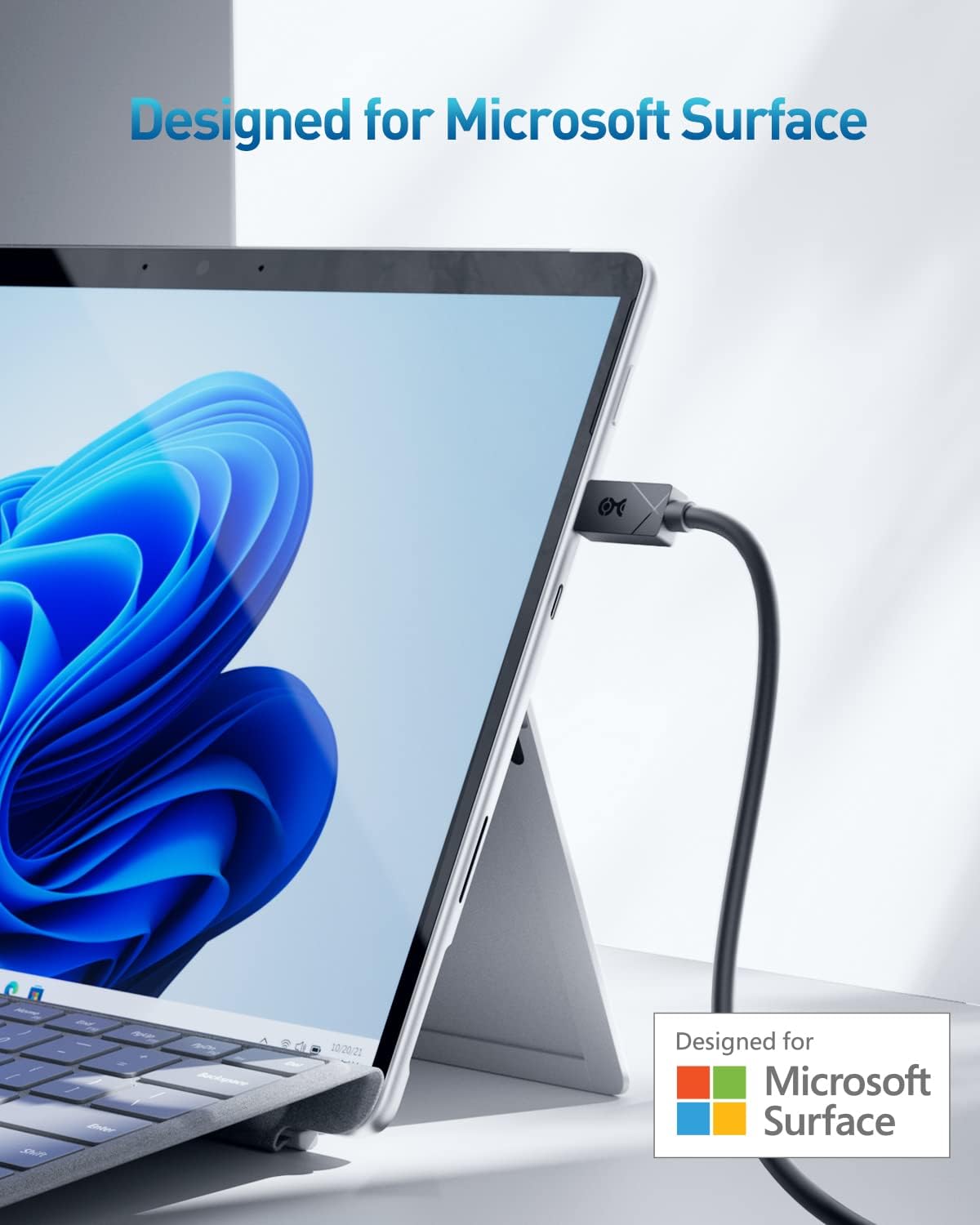 TRAHOO-[Designed for Microsoft Surface] 32.4Gbps USB-C to DisplayPort 1 ...